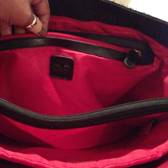 Diane Von Furstenberg | Bags | Studio Dvf Black Large Canvas And ...