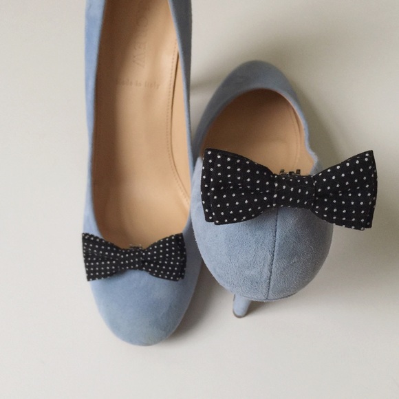 Accessories | Black Polka Dot Shoe Bows | Poshmark