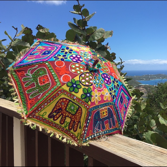 Handmade | Accessories | Embroidered Umbrella | Poshmark