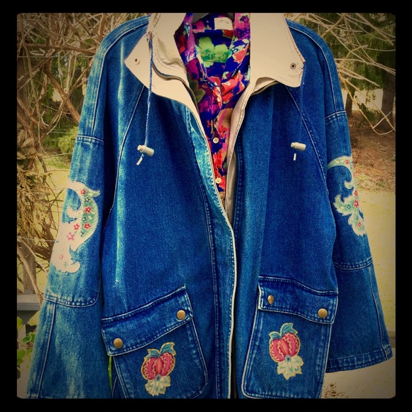 Vintage | Jackets & Coats | Vintage Cool Jean Jacket | Poshmark