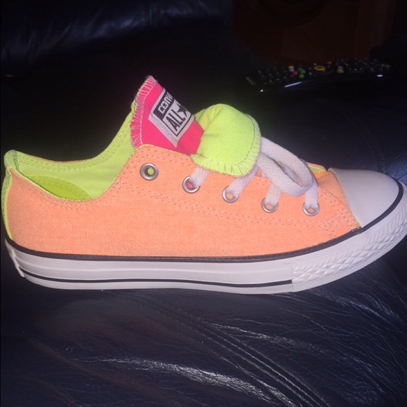 Converse | Shoes | Converse Chuck Taylor Low Neon Orange | Poshmark