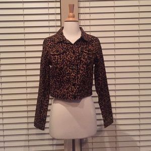 leopard print cropped jacket on Poshmark
