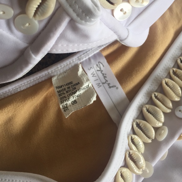 Spiegel | Swim | Spiegel Seashell Embellishment Bikini Sz 8 Used | Poshmark