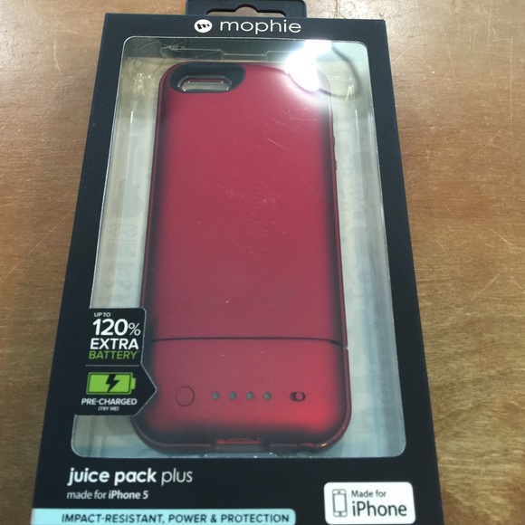 Accessories | Iphone 5 Red Battery Case | Poshmark