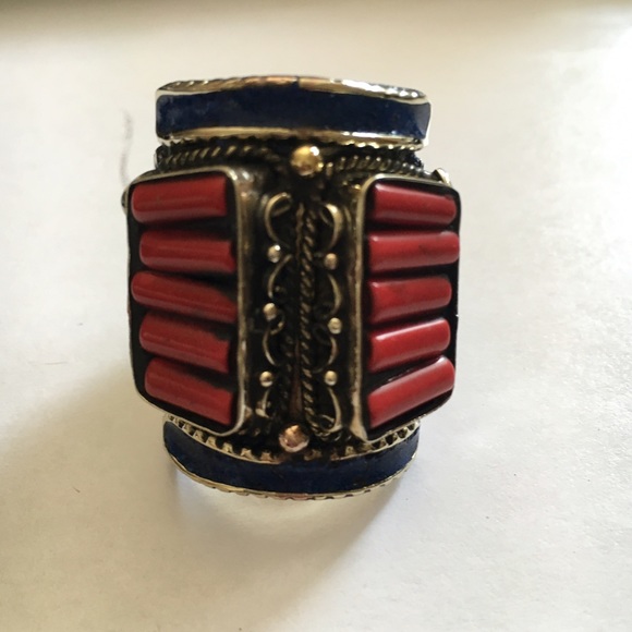 Jewelry | Coral Ring Handmade Nepali Ring In Silver Finish | Poshmark
