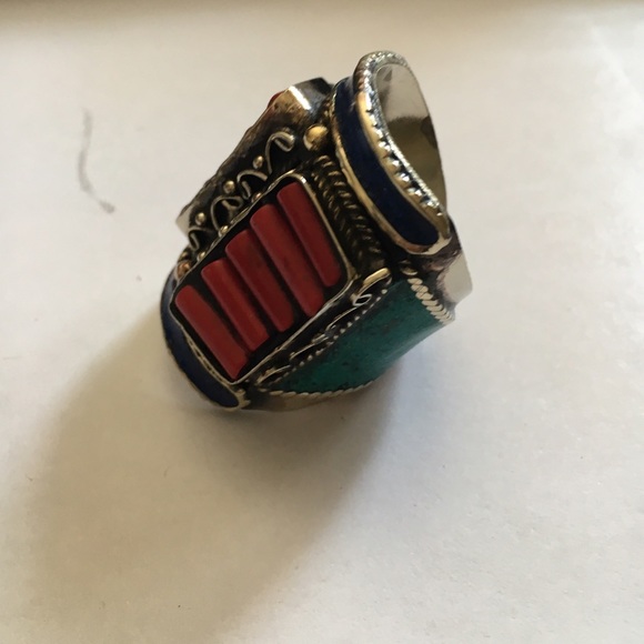 Jewelry | Coral Ring Handmade Nepali Ring In Silver Finish | Poshmark