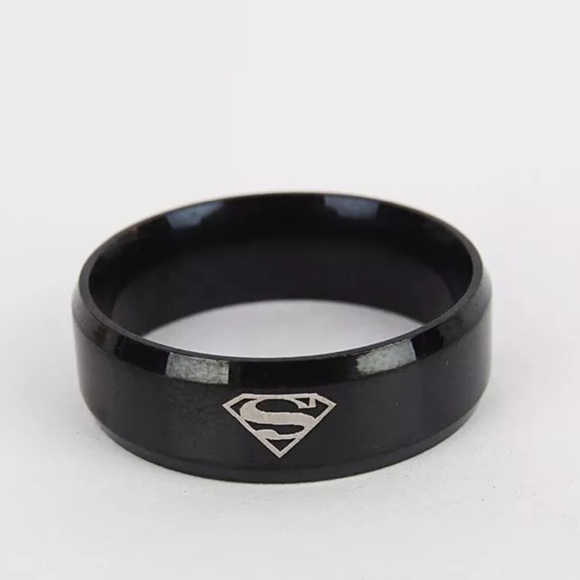 DC Comics | Jewelry | Superman Black Ring | Poshmark