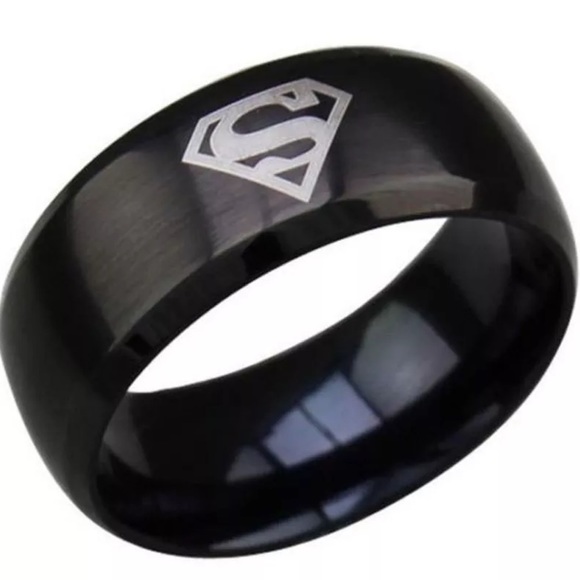 DC Comics | Jewelry | Superman Black Ring | Poshmark