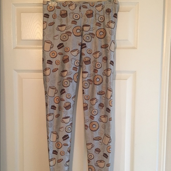 Blackmilk | Pants & Jumpsuits | Coffee Break Baby Blue Sample Leggings ...