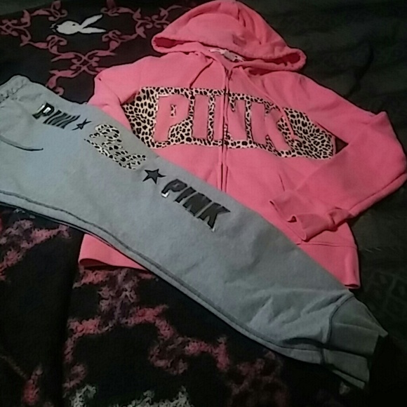 PINK Victoria's Secret | Pants & Jumpsuits | Gorg Leopard Outfit Made ...