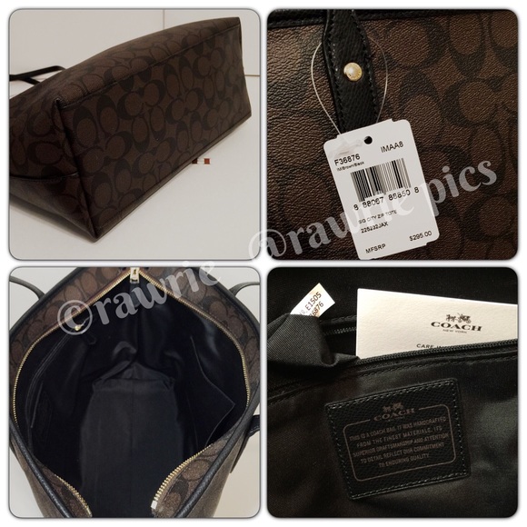 Coach | Bags | New Coach Signature Logo Zip Tote | Poshmark