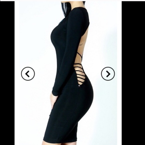 Dresses | Sexy Bodycon Dress With Open Back | Poshmark