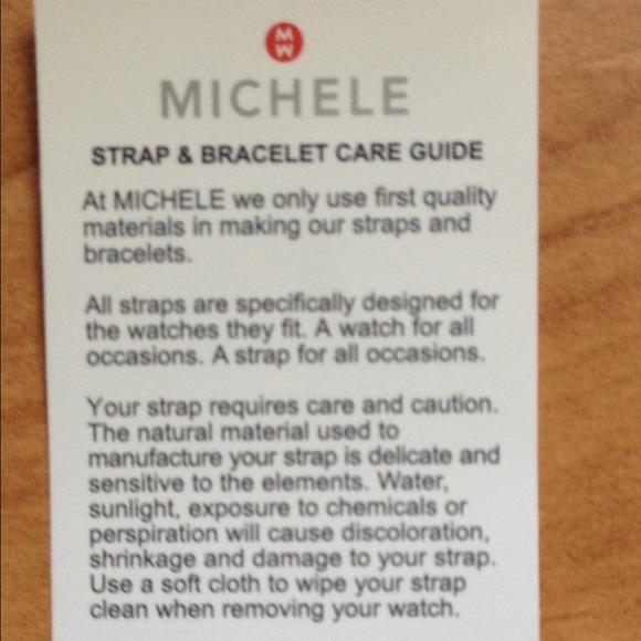 Michele | Accessories | Michele Band Storage Case With Care Guide ...