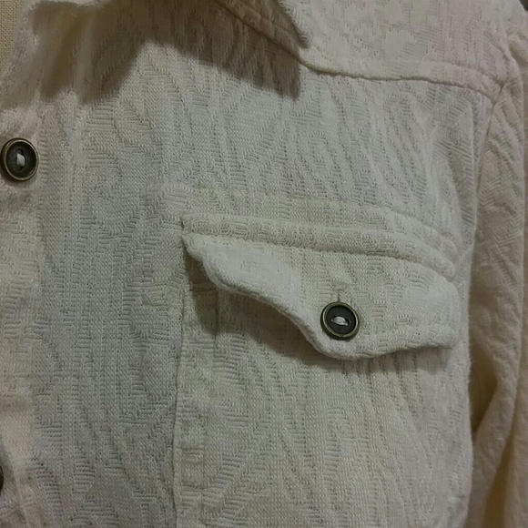 Ruff Hewn | Tops | Ruff Hewn Patterned Cream Top | Poshmark