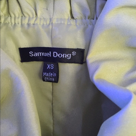 Samuel Dong | Dresses | Samuel Dong Light Green Designer Spring Dress ...