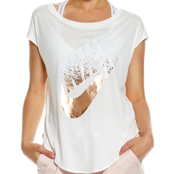 Nike | Tops | Nike Metallic Signal Tee | Poshmark