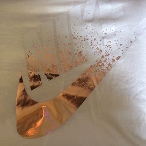 Nike | Tops | Nike Metallic Signal Tee | Poshmark
