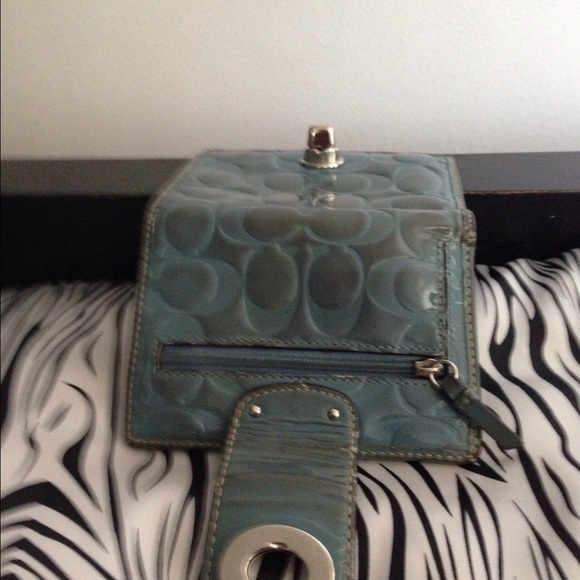 Coach | Bags | Beautiful Blue Coach Wallet | Poshmark