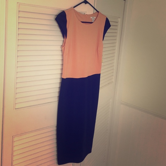 Dresses | Sexy Form Fitting Color Block Wiggle Dress | Poshmark