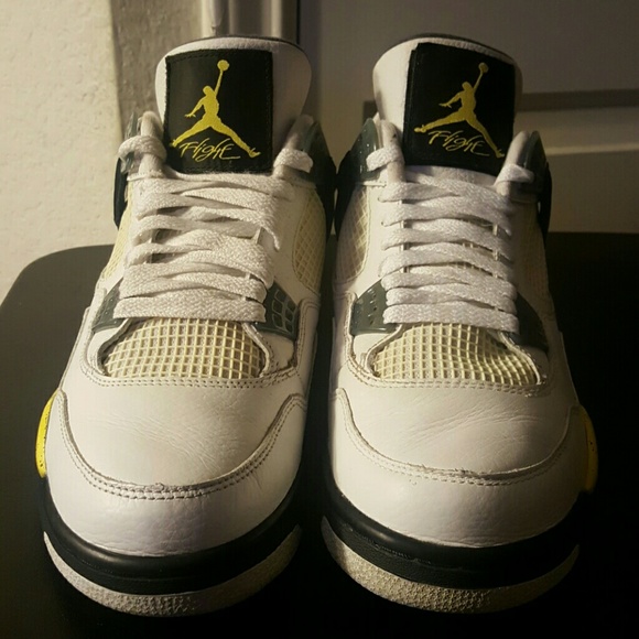 Jordan | Shoes | Retro 4s Whttour Yellow Rare Air | Poshmark