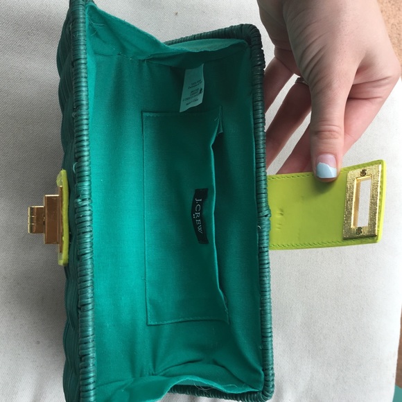 J. Crew | Bags | J Crew Rattan Clutch | Poshmark