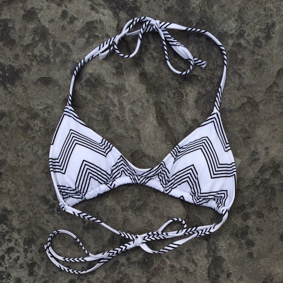 Charlie by Matthew Zink | Swim | Black And White Chevron Charlie Bikini ...