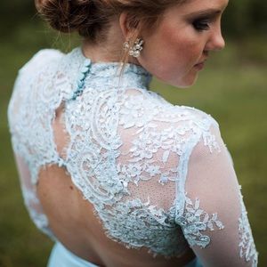 Dresses | 2 Piece Light Blue Prom Dress | Poshmark