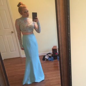 Dresses | 2 Piece Light Blue Prom Dress | Poshmark