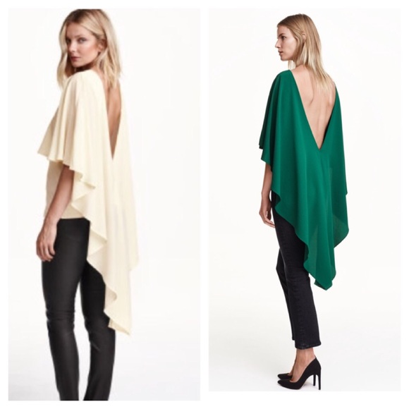 H&M | Tops | Iso Backless Cape From Hm | Poshmark