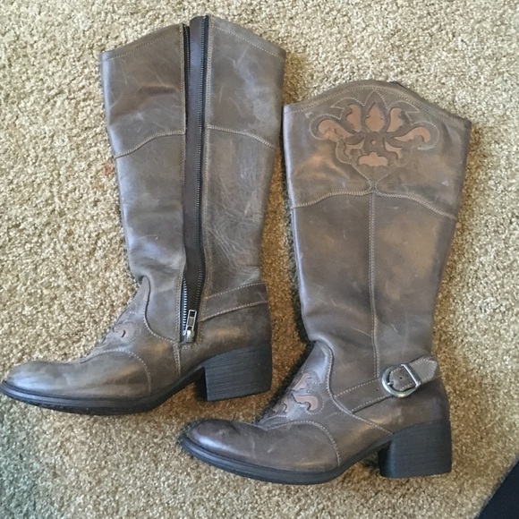 Born | Shoes | Born Leather Brown Boots | Poshmark