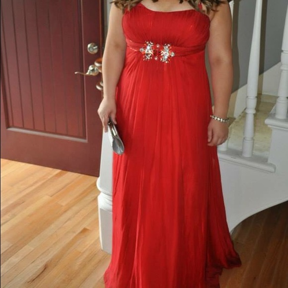 Dresses | Tiffany Design Red Prom Gown | Poshmark