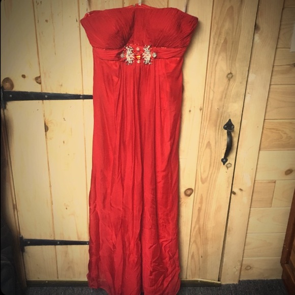Dresses | Tiffany Design Red Prom Gown | Poshmark