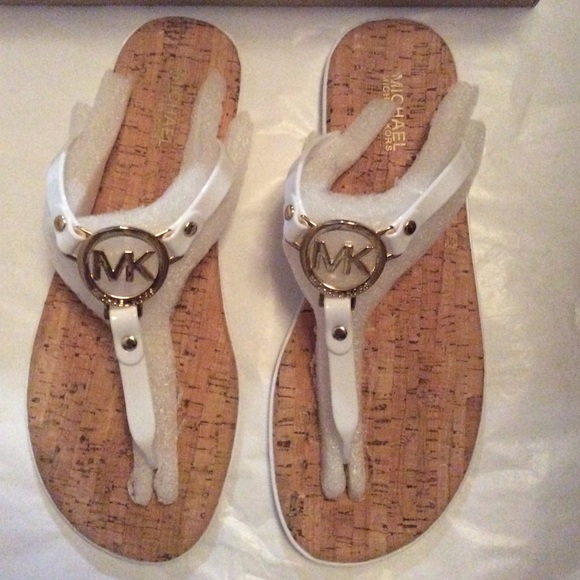 Michael Kors | Shoes | Authentic Michael Kors Mk Logo Jelly Sandals ...