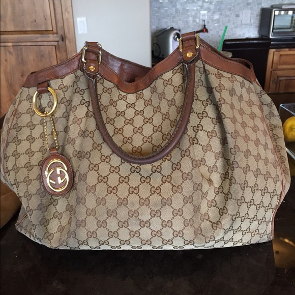 Gucci | Bags | Gucci Large Canvas Sukey Bag | Poshmark