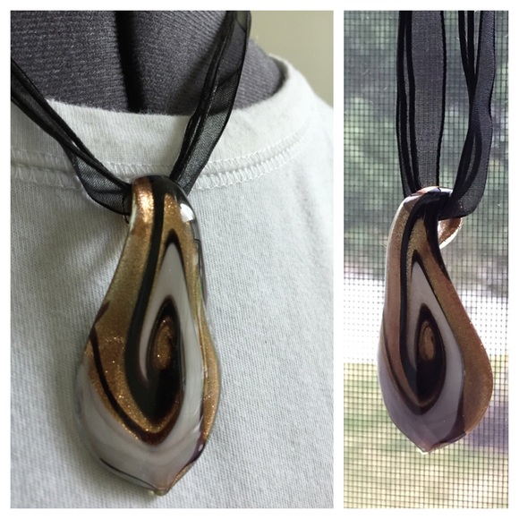 Jewelry | Necklace Only Handmade Glass Black | Poshmark