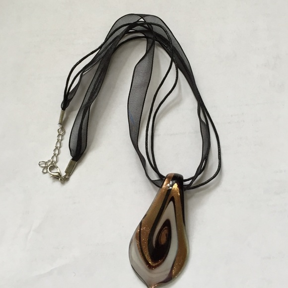 Jewelry | Necklace Only Handmade Glass Black | Poshmark