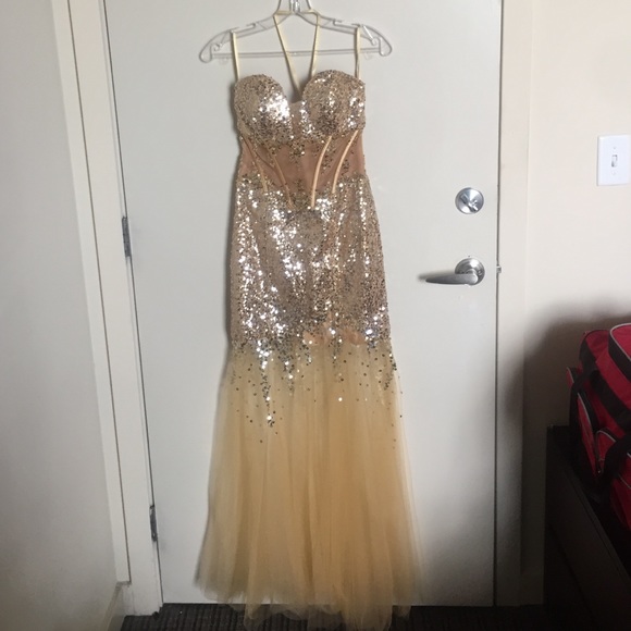 Dresses | Gold Formal Gown | Poshmark