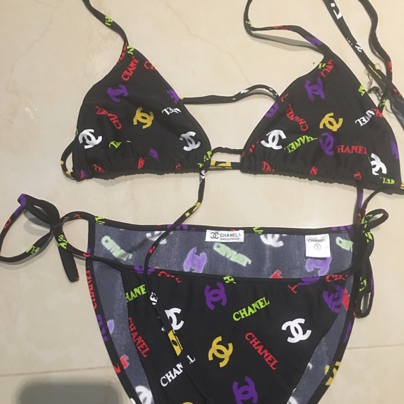 CHANEL | Swim | Chanel Bikini Logo | Poshmark