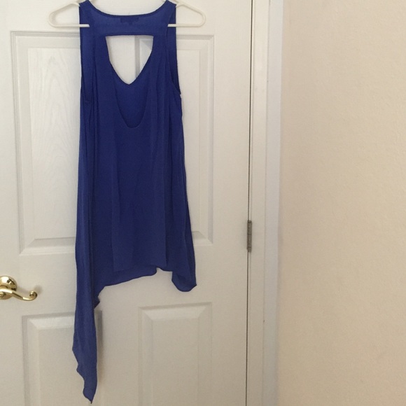 LF | Dresses | Lf Blue Chiffon Mini Dress | Poshmark