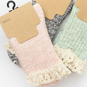 Accessories | Pastel Pink Ruffle Socks | Poshmark