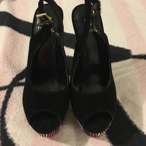 Shoes | Multicolored Studded Heel Less Wedges | Poshmark