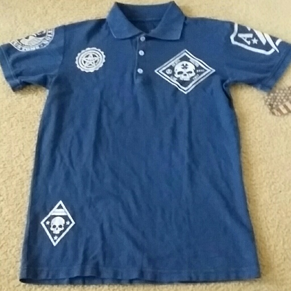 Affliction | Shirts | Mens Affliction Polo Shirt Sz S M Xl 3xl Nwt ...