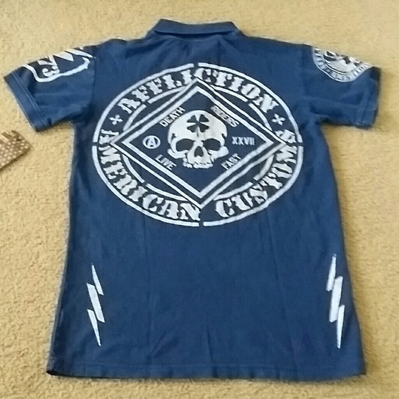 Affliction | Shirts | Mens Affliction Polo Shirt Sz S M Xl 3xl Nwt ...