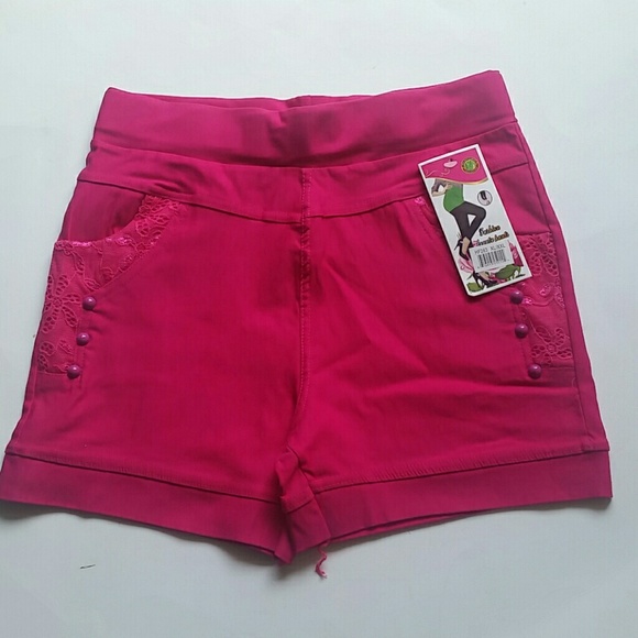 Shorts | Final Price Cute Fuchsia Shorts Wlace Pockets | Poshmark