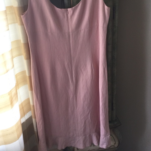 Sandra Angelozzi | Dresses | Nwot Linen Floral Designer Dress Size 42 ...