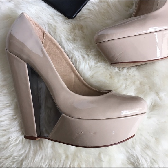 Aldo | Shoes | Aldo Nude Lucite Platform Wedges Desree | Poshmark