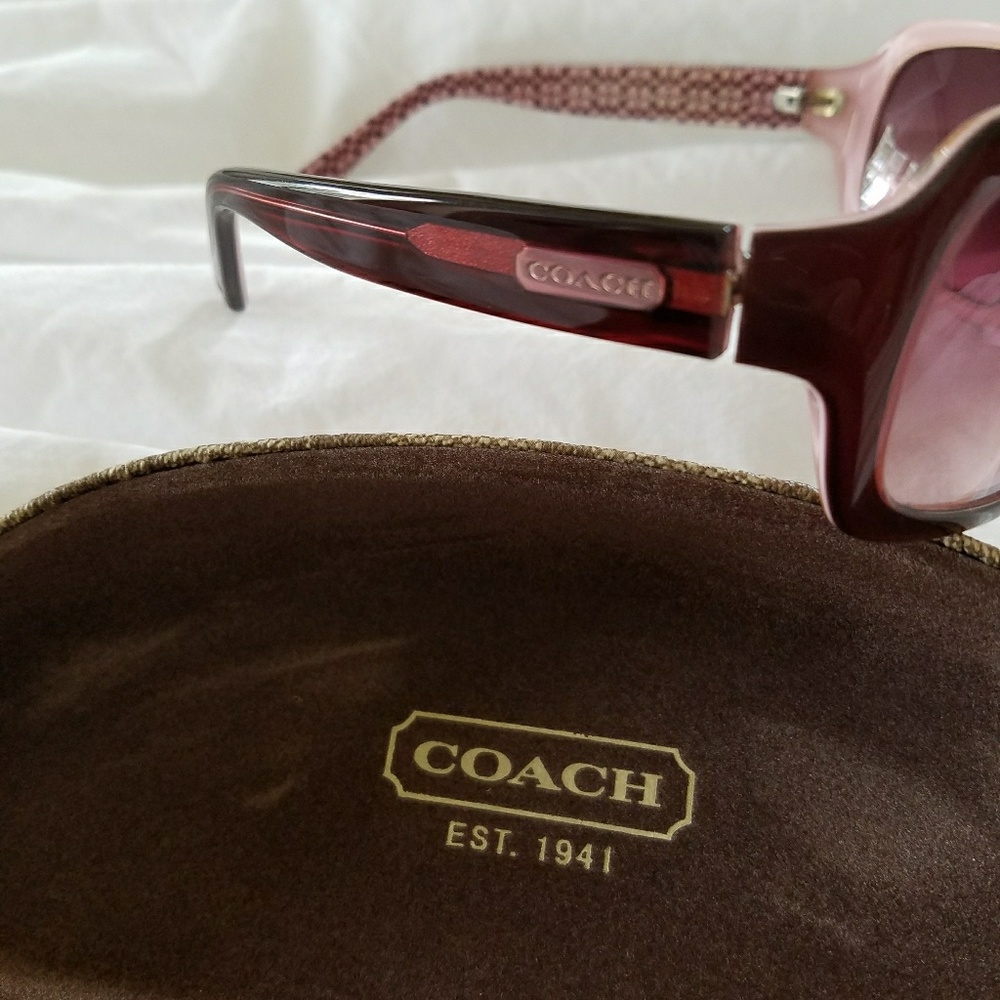 Coach Authentic Rose / Pink Sunglasses - Gem