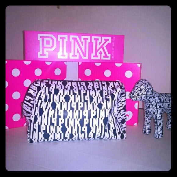 PINK Victoria's Secret | Bags | Vs Pink Logo Cosmetic Bag Nwt | Poshmark