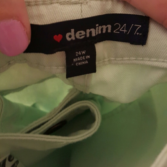 Woman Within | Pants & Jumpsuits | Nwot Womans Light Green Capris Size ...