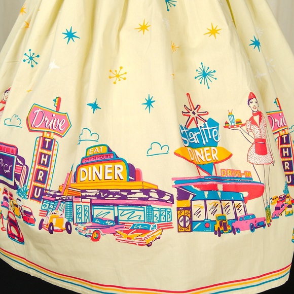 Skirts | Starlite Drive In Diner Pinup Skirt | Poshmark